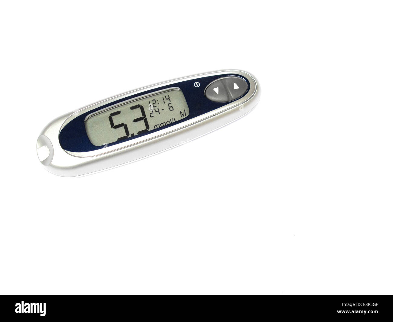 An instrument a diabetic uses for checking glucose levels in the blood ...