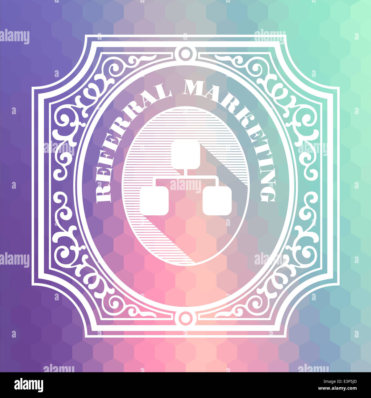 Referral Marketing. Pastels Vintage Design Concept Stock Photo - Alamy