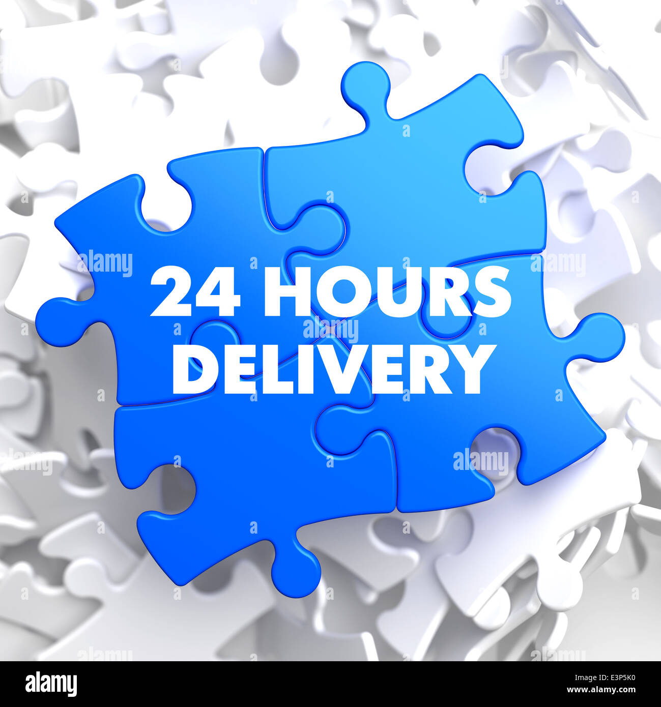 Blue Puzzle - 24 hours Delivery Stock Photo - Alamy