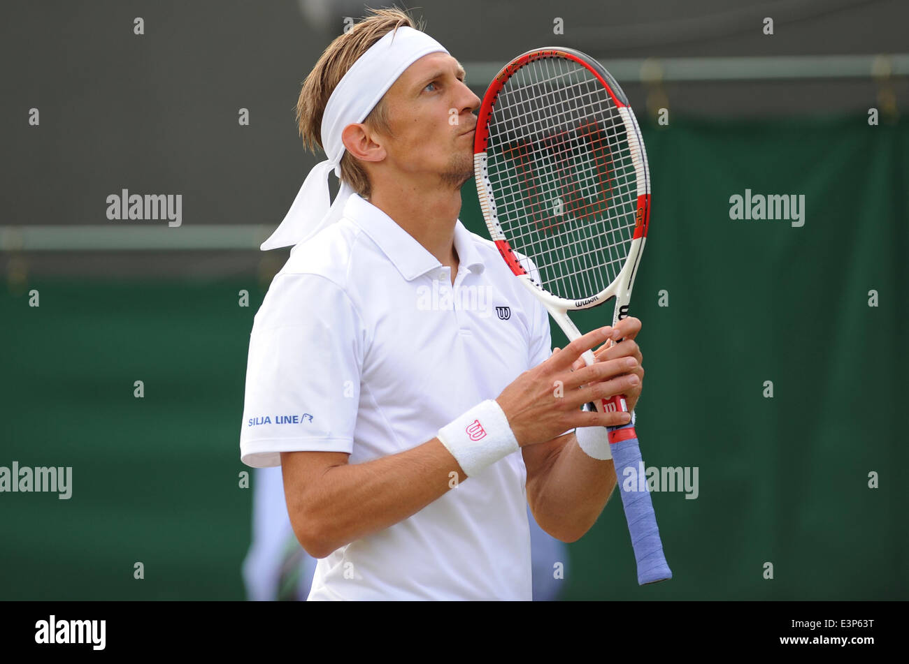 JARKKO NIEMINEN FINLAND THE ALL ENGLAND TENNIS CLUB WIMBLEDON LONDON ...