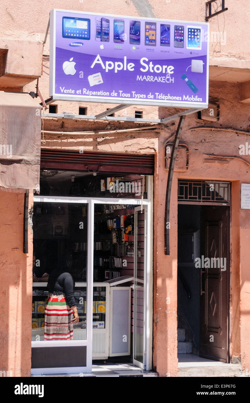 Fake Apple Store in Marrakech, Morroco Stock Photo - Alamy