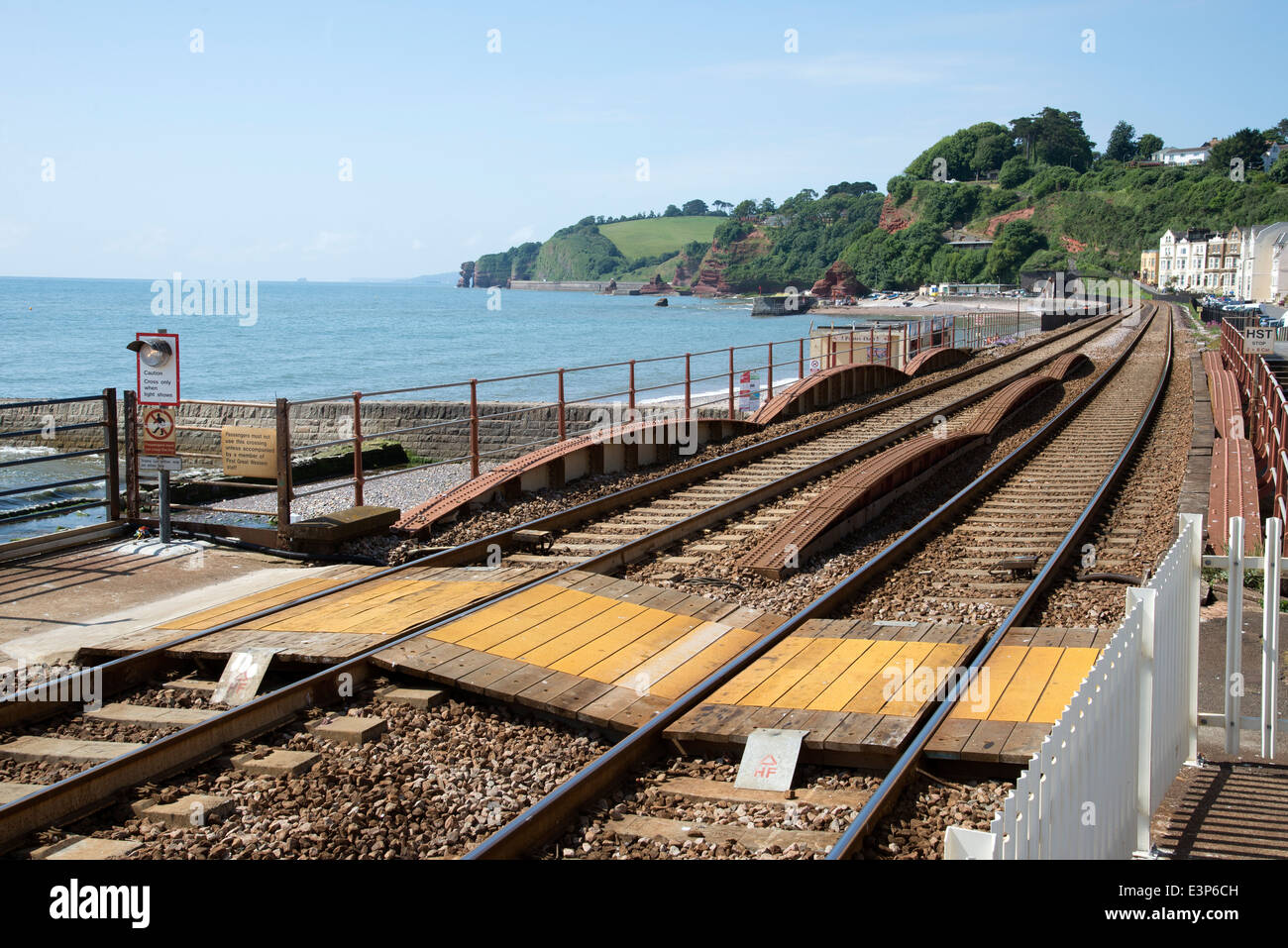 Coastal railway line at Dawlish Devon England UK Stock Photo - Alamy