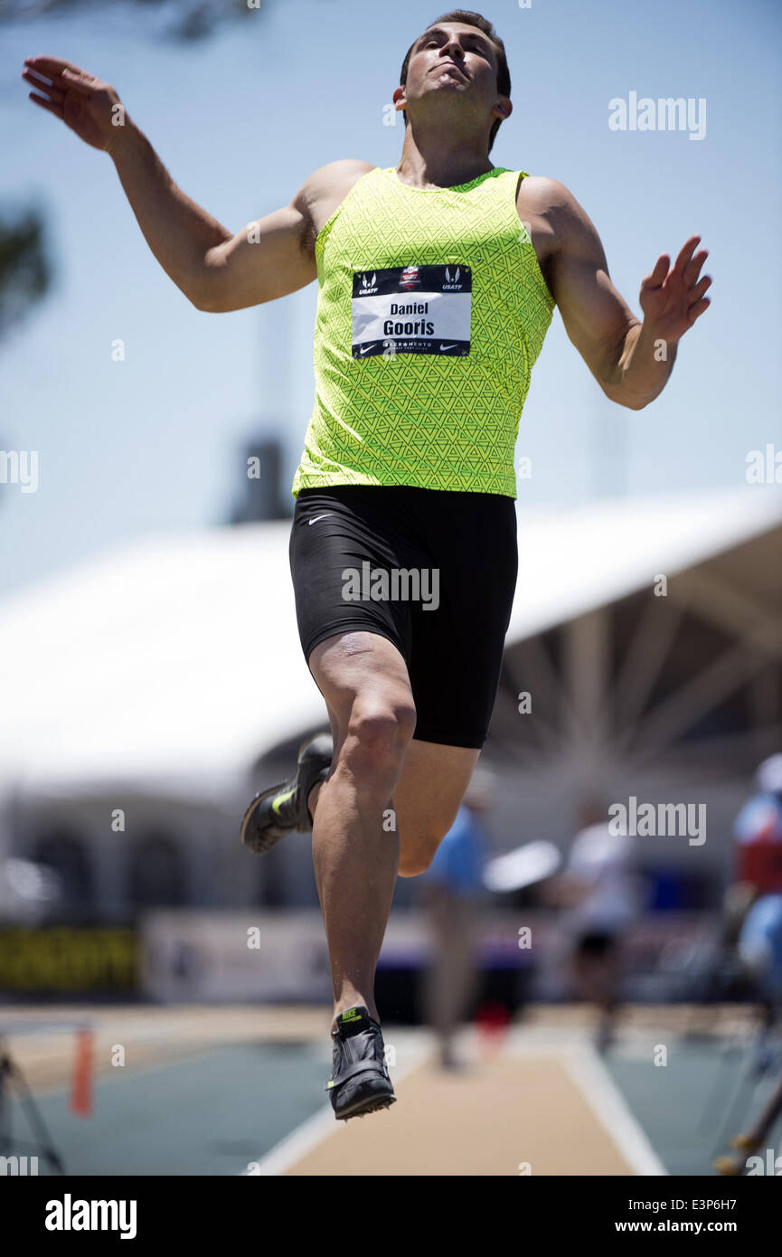June 26, 2014 - Sacramento, CA, USA - Daniel Gooris takes a jump in the ...
