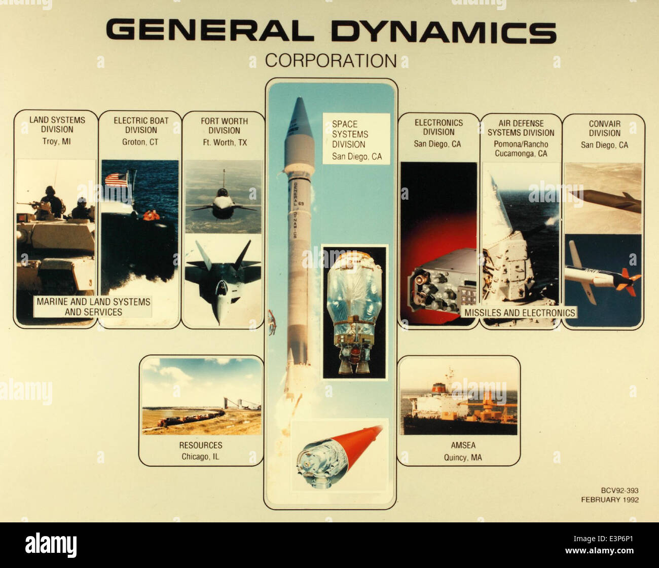 This image captures Convair and General Dynamics plant operations ...
