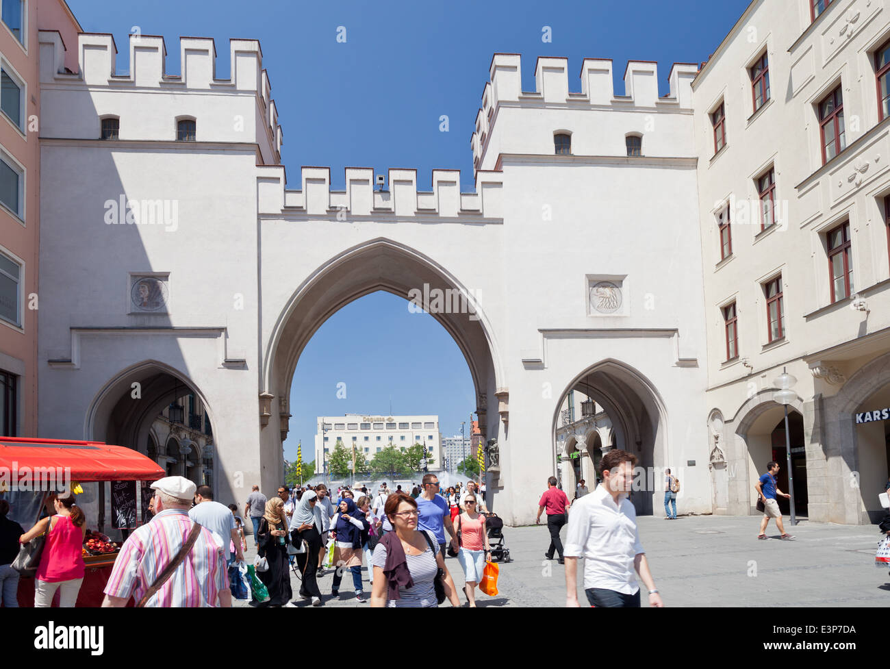 Munich, Karlstor at the Karlsplatz (Stachus) - Munich, Bavaria, Germany ...