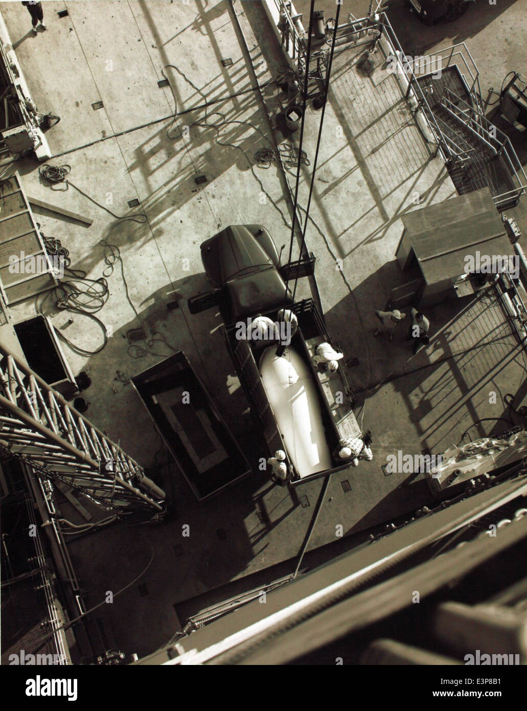 This image shows the installation of fairings on the payload for the ...