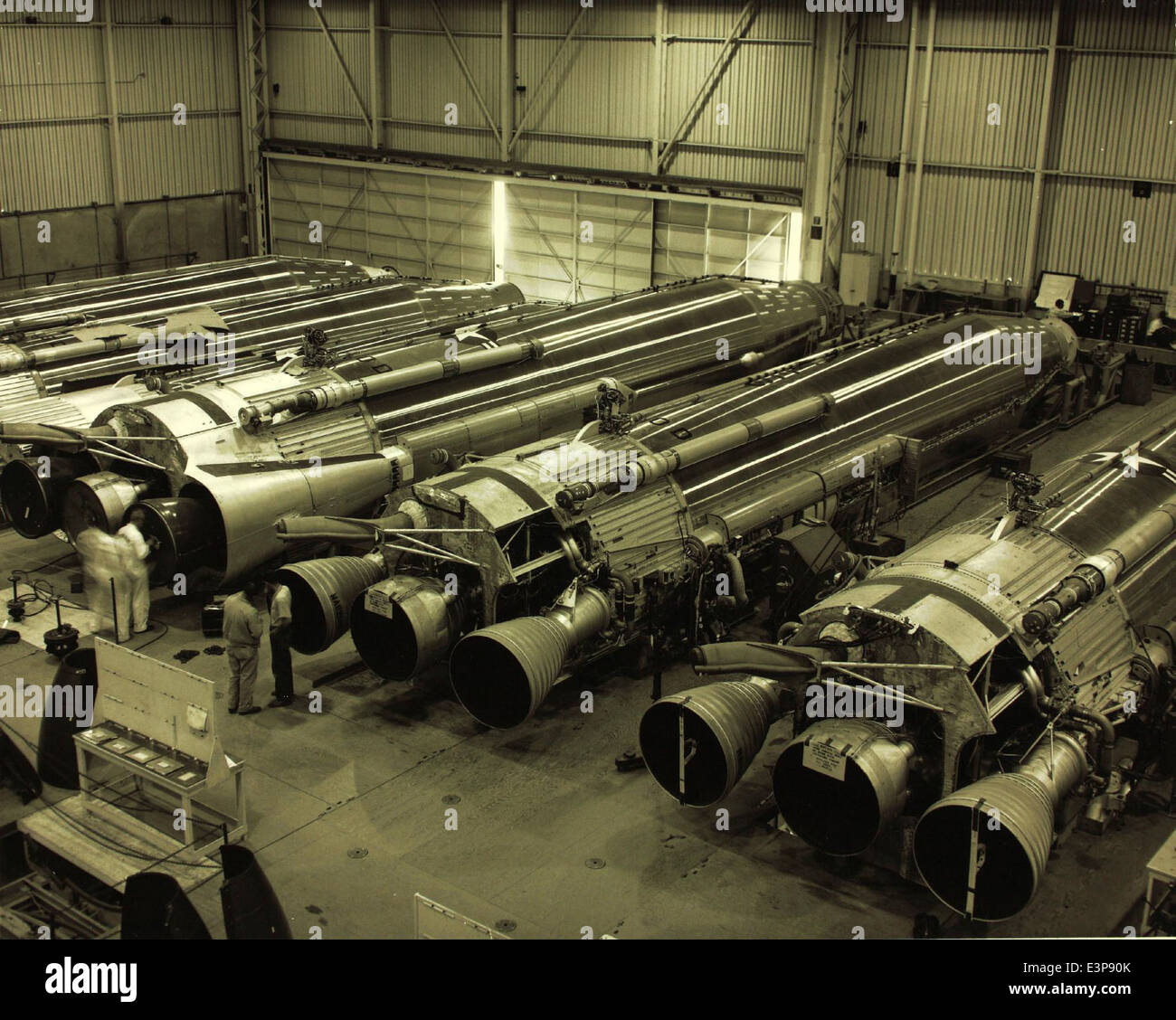 This photo shows the production process of the Convair/General Dynamics ...