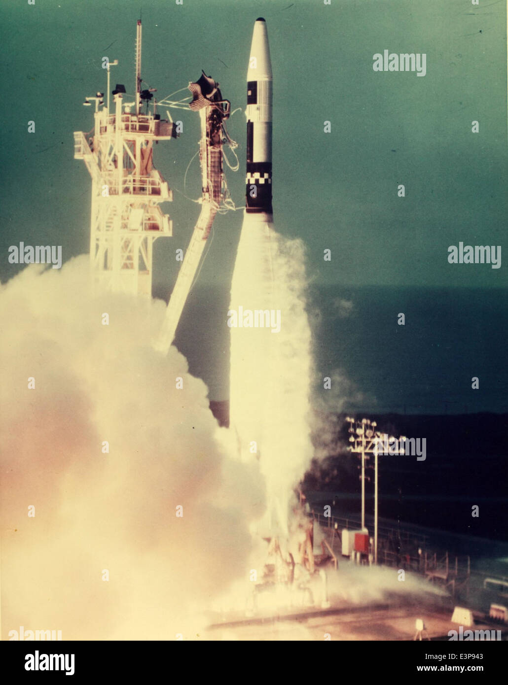 This image showcases Convair/General Dynamics Atlas rockets during the ...