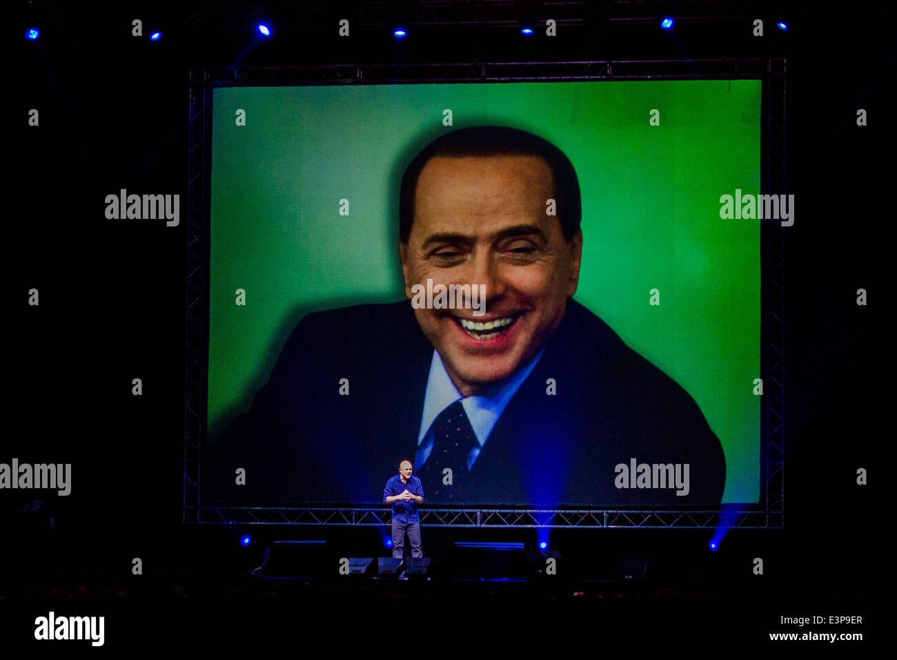 The comedian Maurizio Crozza makes political satire on the former Prime ...