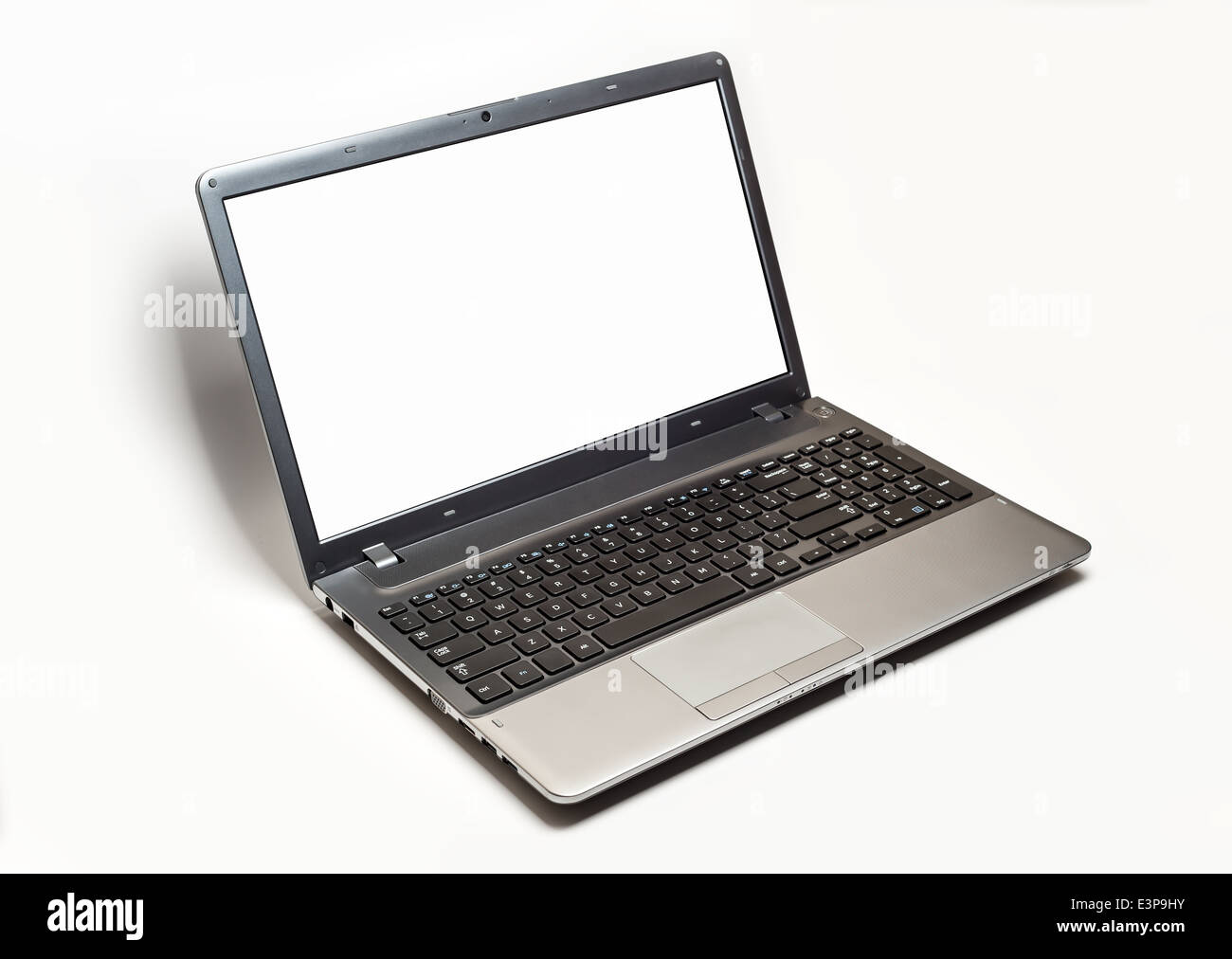 Laptop computer isolated on white background Stock Photo - Alamy
