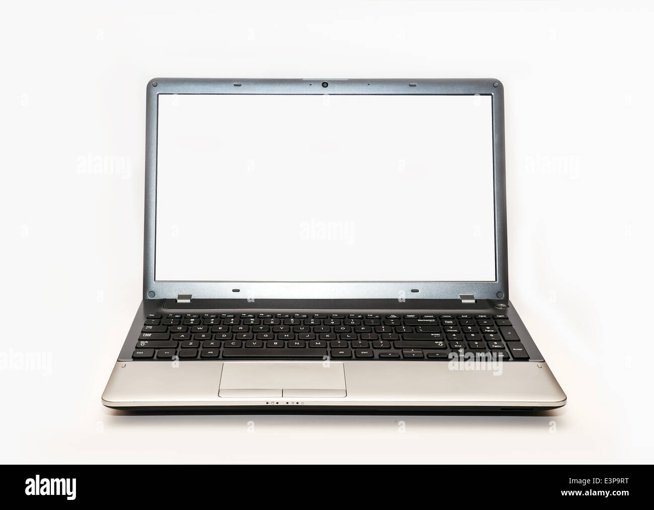 Laptop computer isolated on white background Stock Photo - Alamy