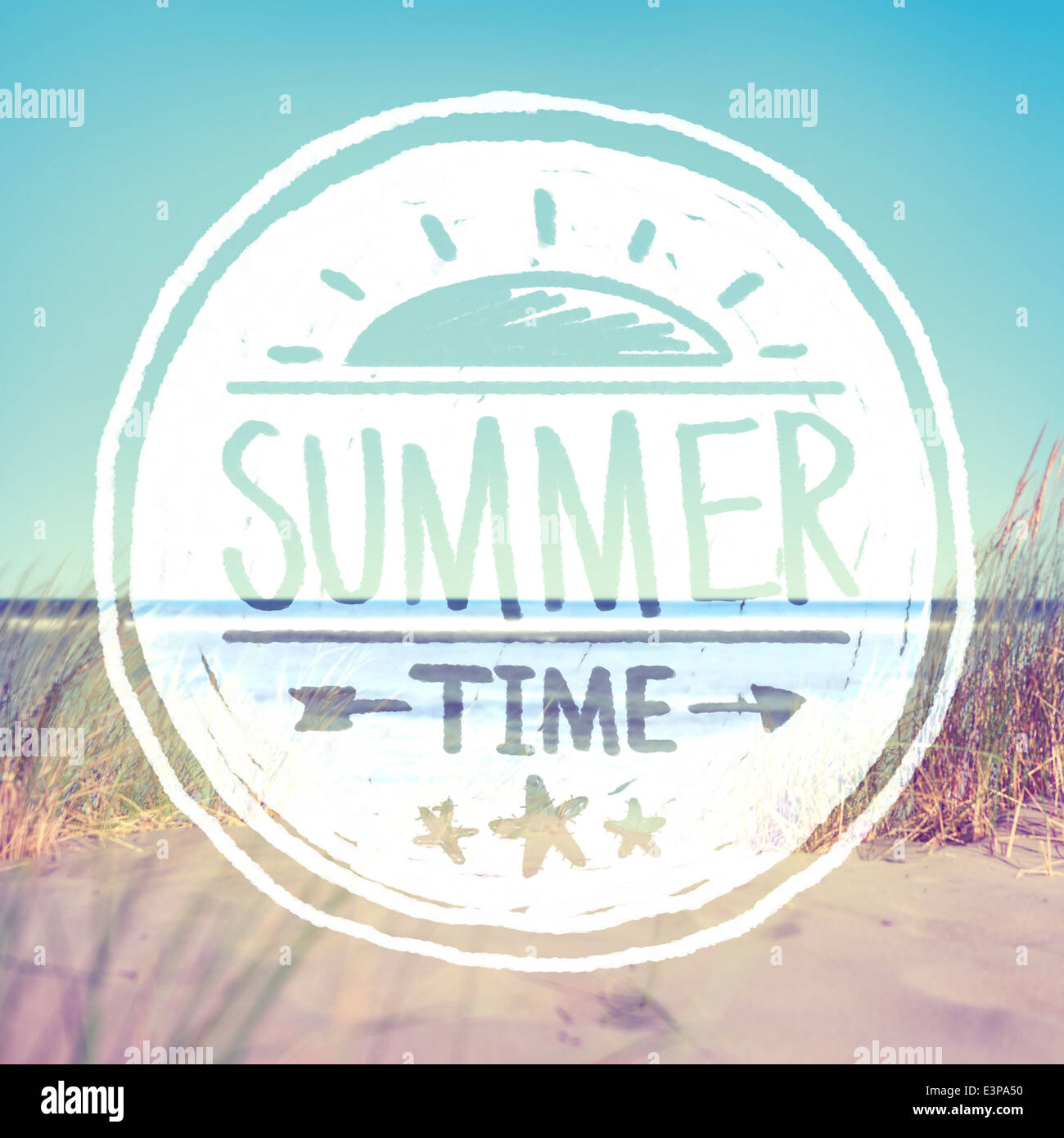 Summer Quote on Beach Background Stock Photo - Alamy