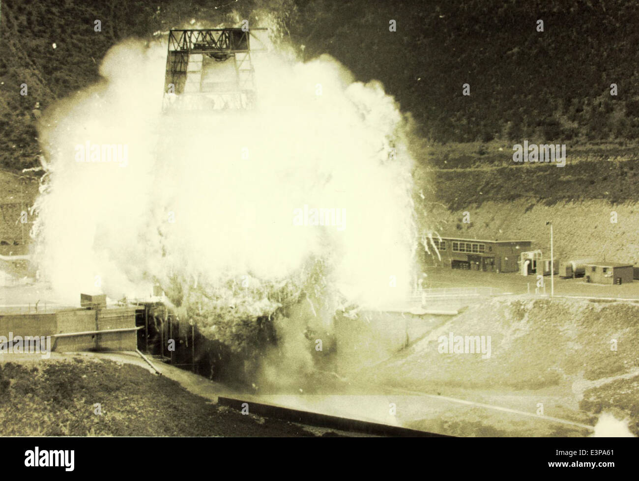 This image from the Convair/General Dynamics Atlas program shows rocket ...