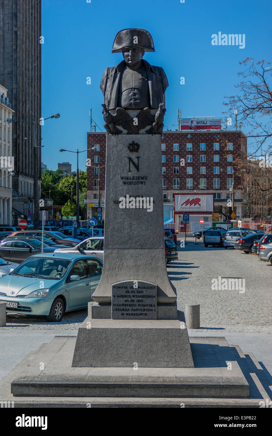 Napoleon Bonaparte Statue, Warsaw, Poland Stock Photo - Alamy