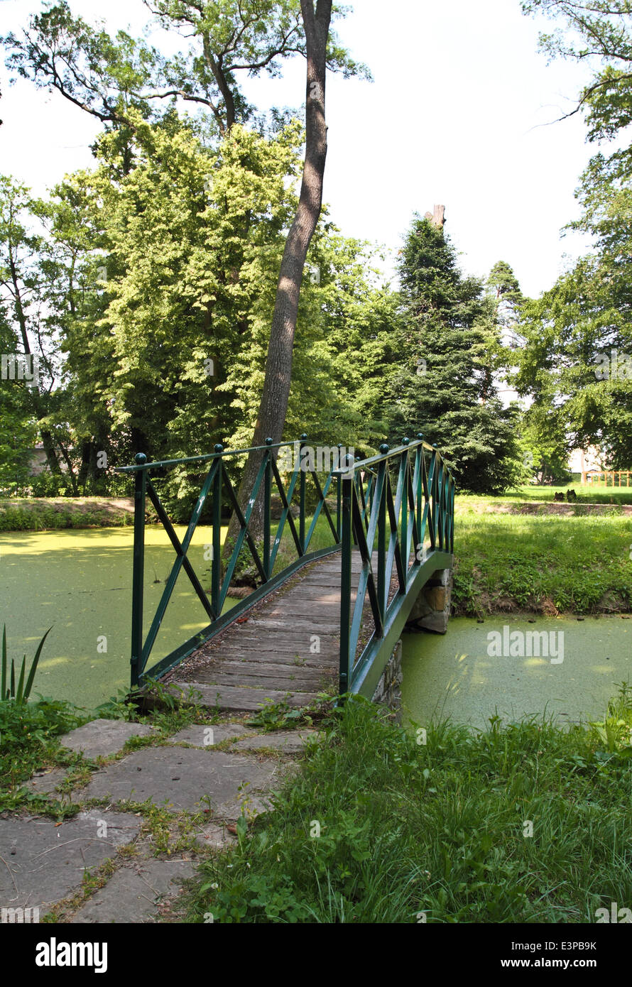 Romantic bridge over water Stock Photo - Alamy