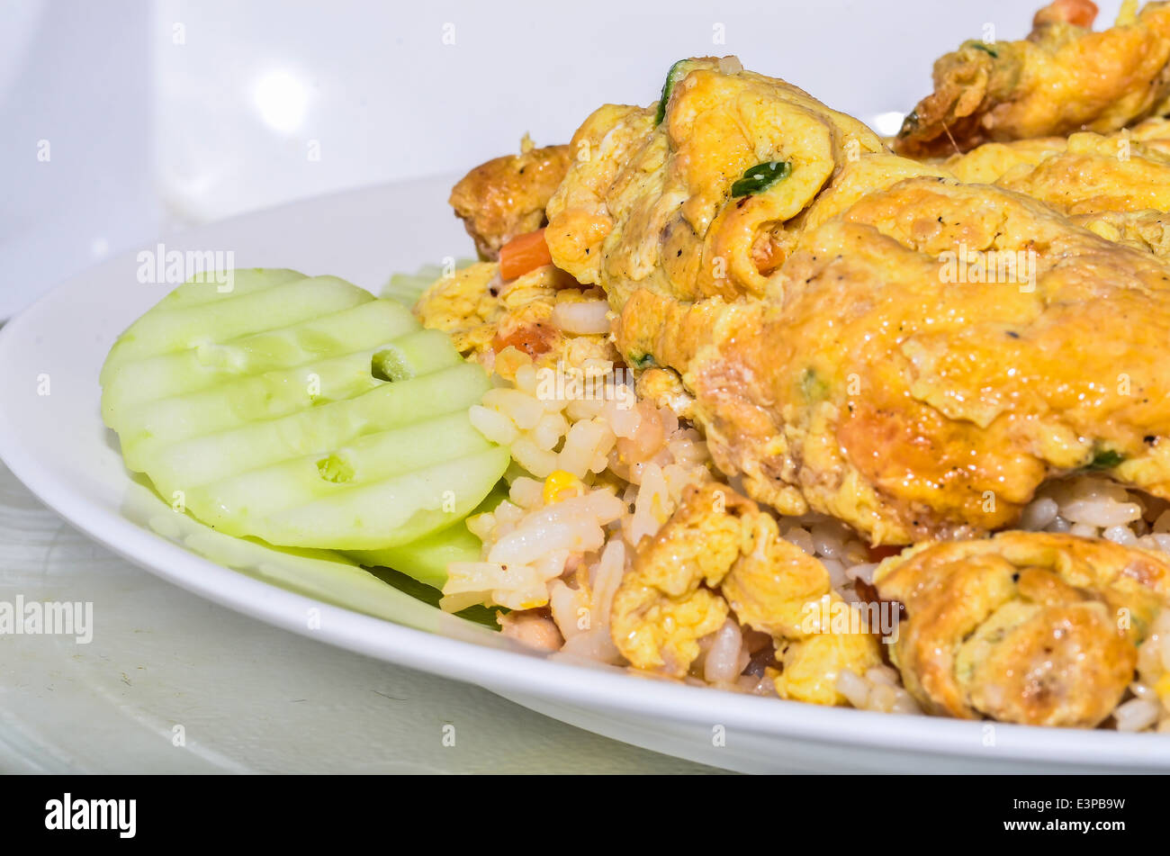 fired rice thai food Stock Photo - Alamy