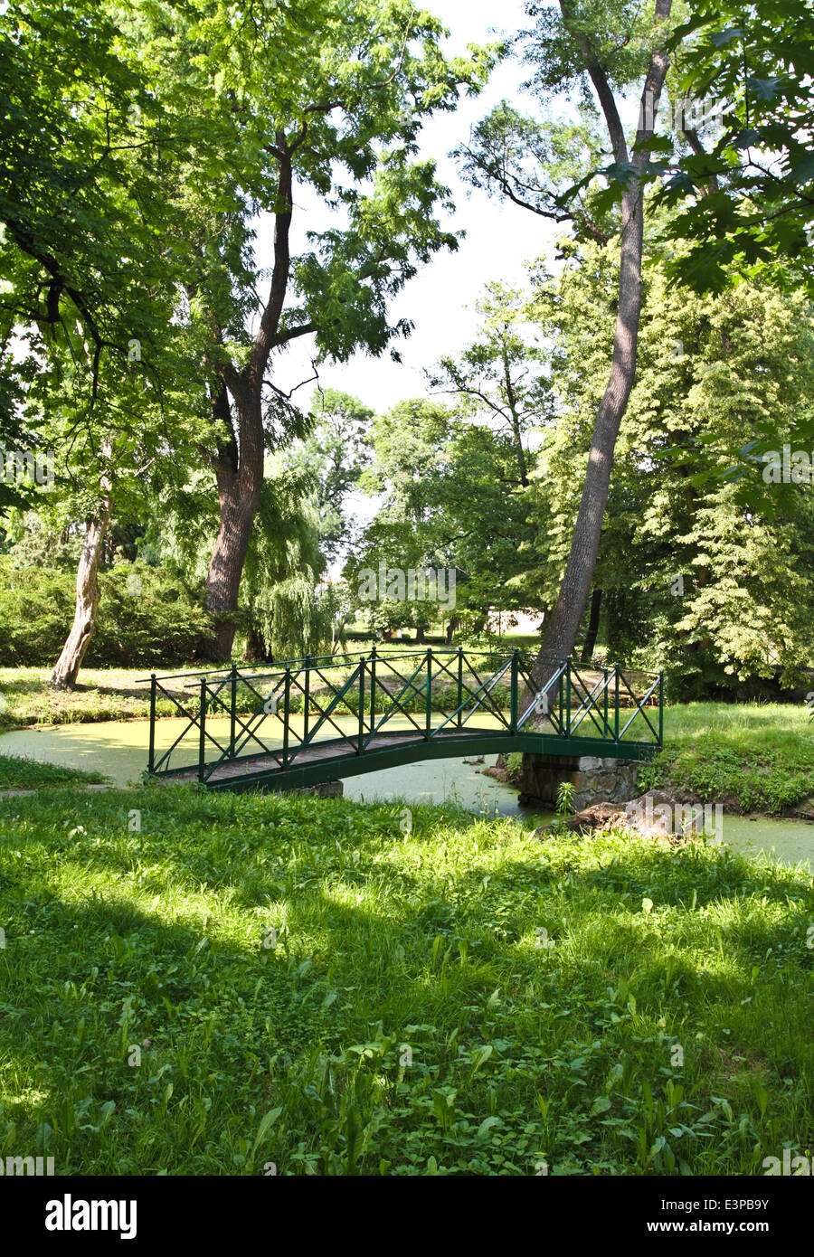 Romantic bridge over water Stock Photo - Alamy