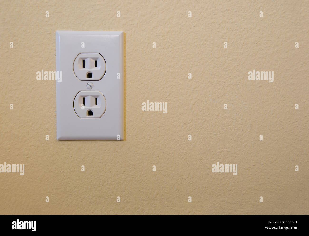 electrical outlet on a wall Stock Photo - Alamy