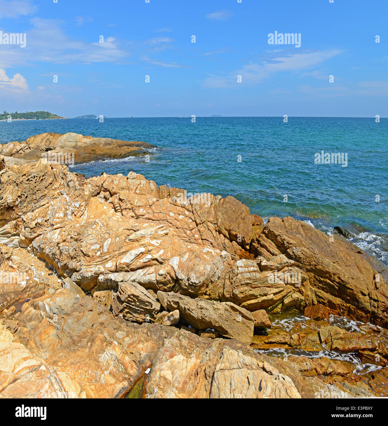 nature scene tropical beach and sea in koh samed island Thailand Stock ...