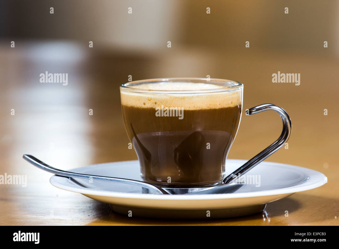 Fresh made hot machiato morning Stock Photo - Alamy