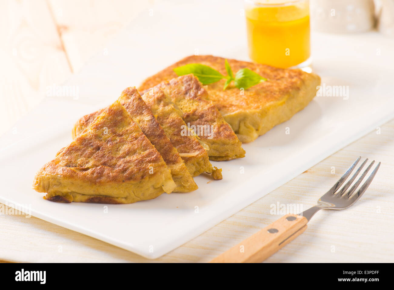 arab bread murtabak, in setting background Stock Photo - Alamy