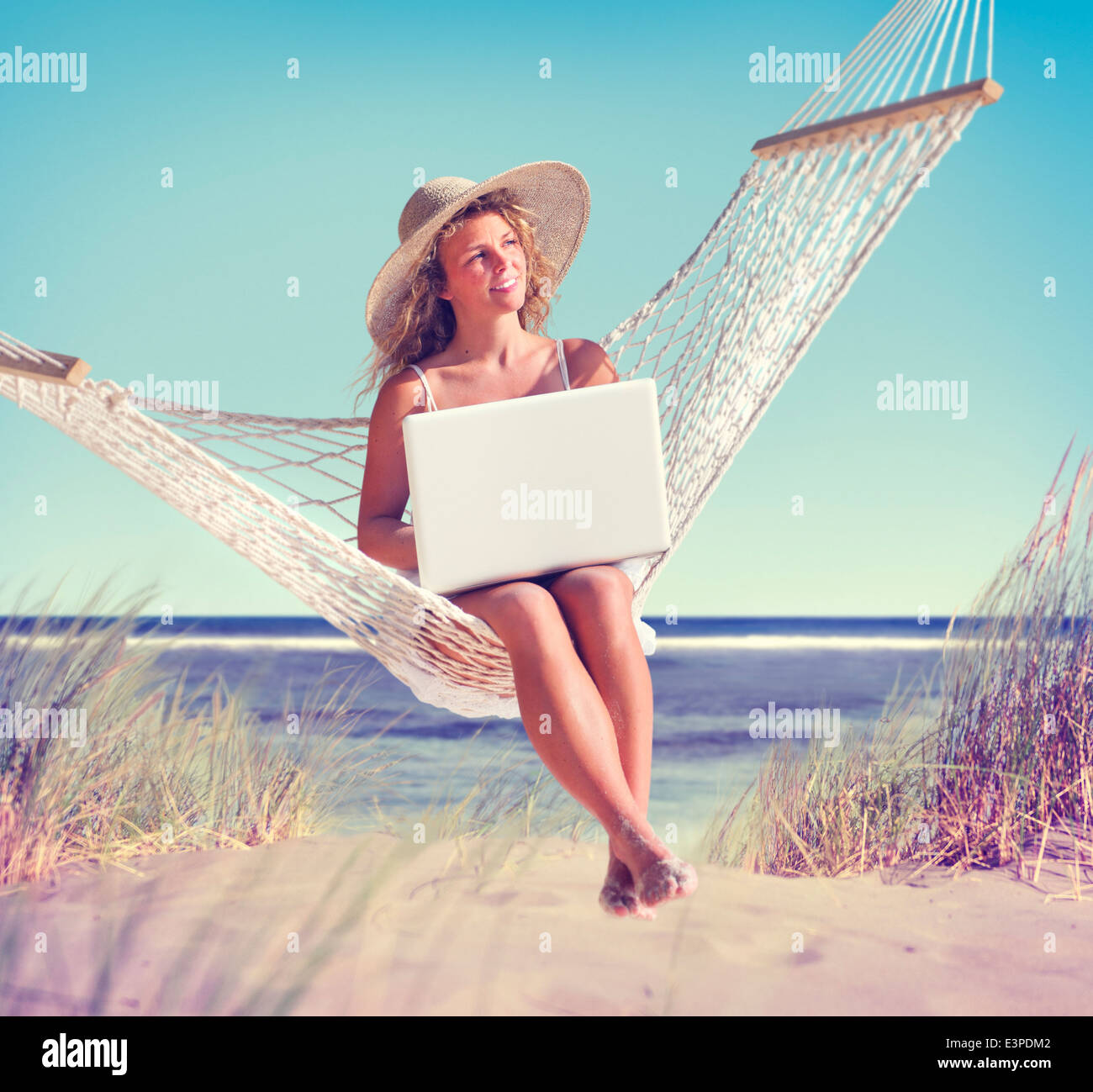 Hammocks on a beach hi-res stock photography and images - Alamy