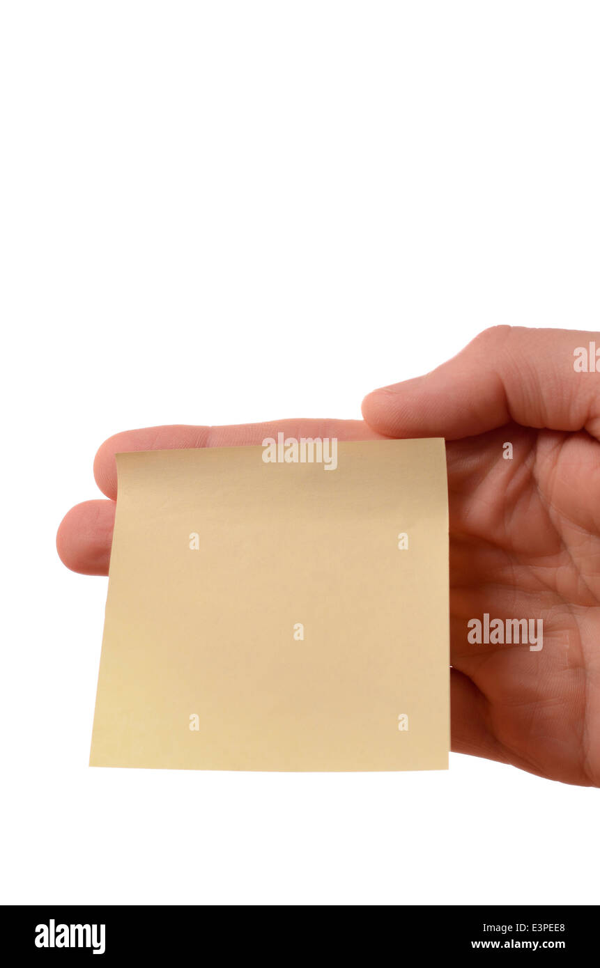 Hand holding note pad hi-res stock photography and images - Alamy