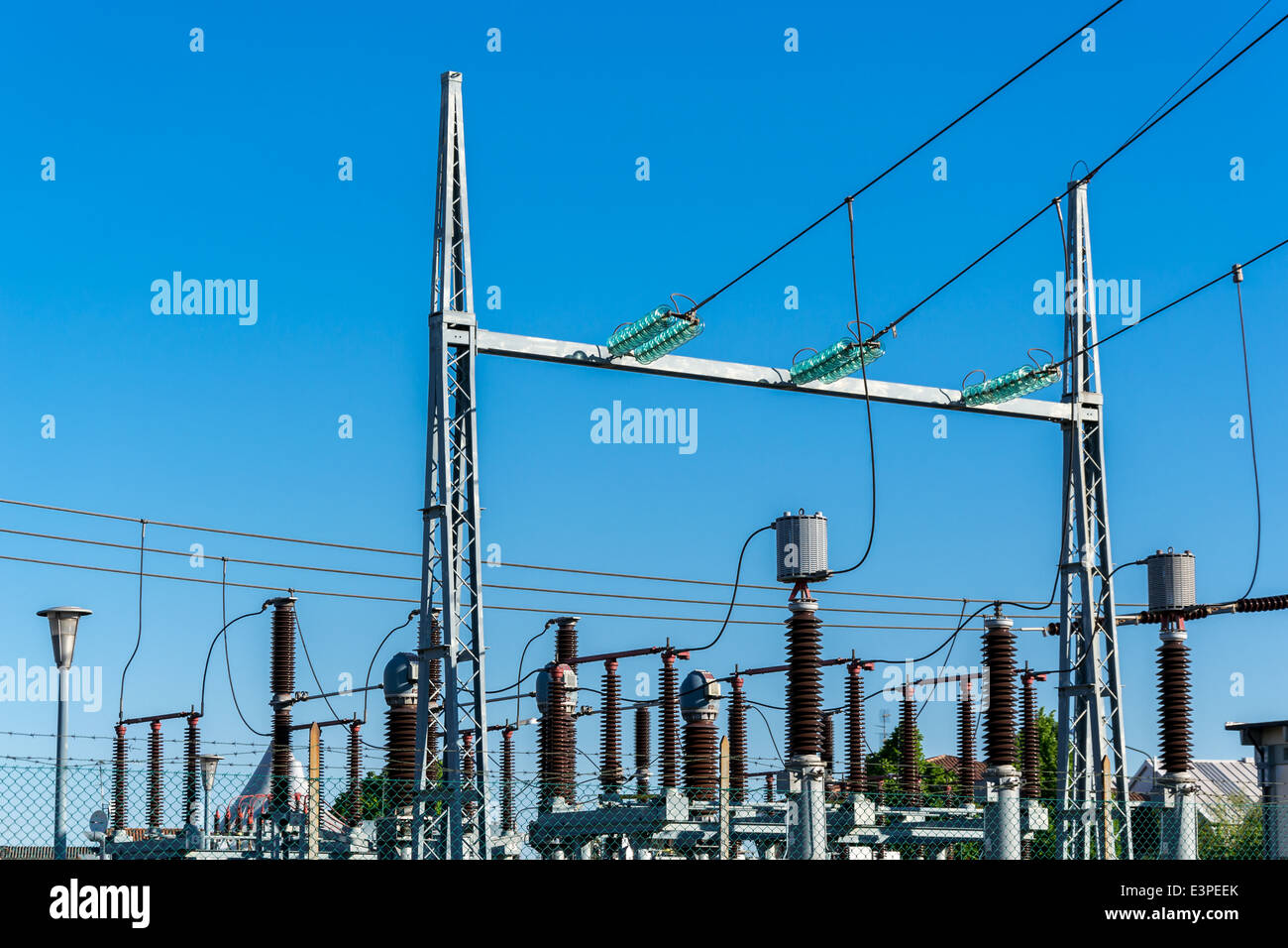A small high-voltage distribution plant Stock Photo - Alamy