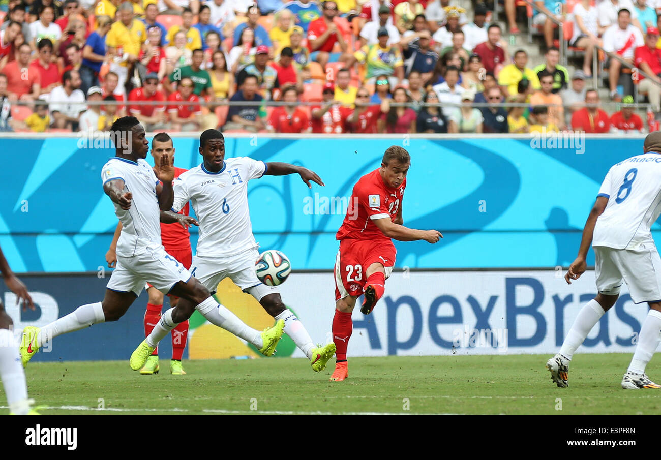 Xherdan shaqiri switzerland goal hi-res stock photography and images ...