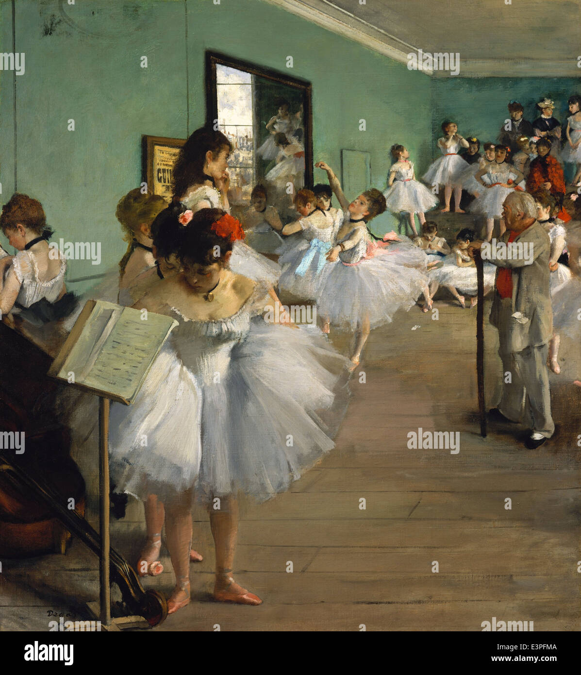 Edgar Degas - The Dance Class - 1874 - MET Museum - New-York Stock ...