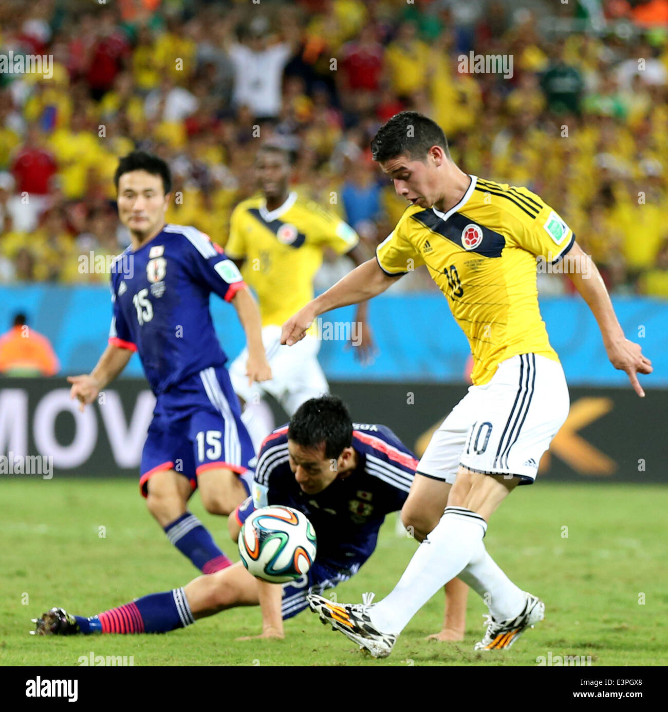 James rodriguez colombia brazil goal hi-res stock photography and ...