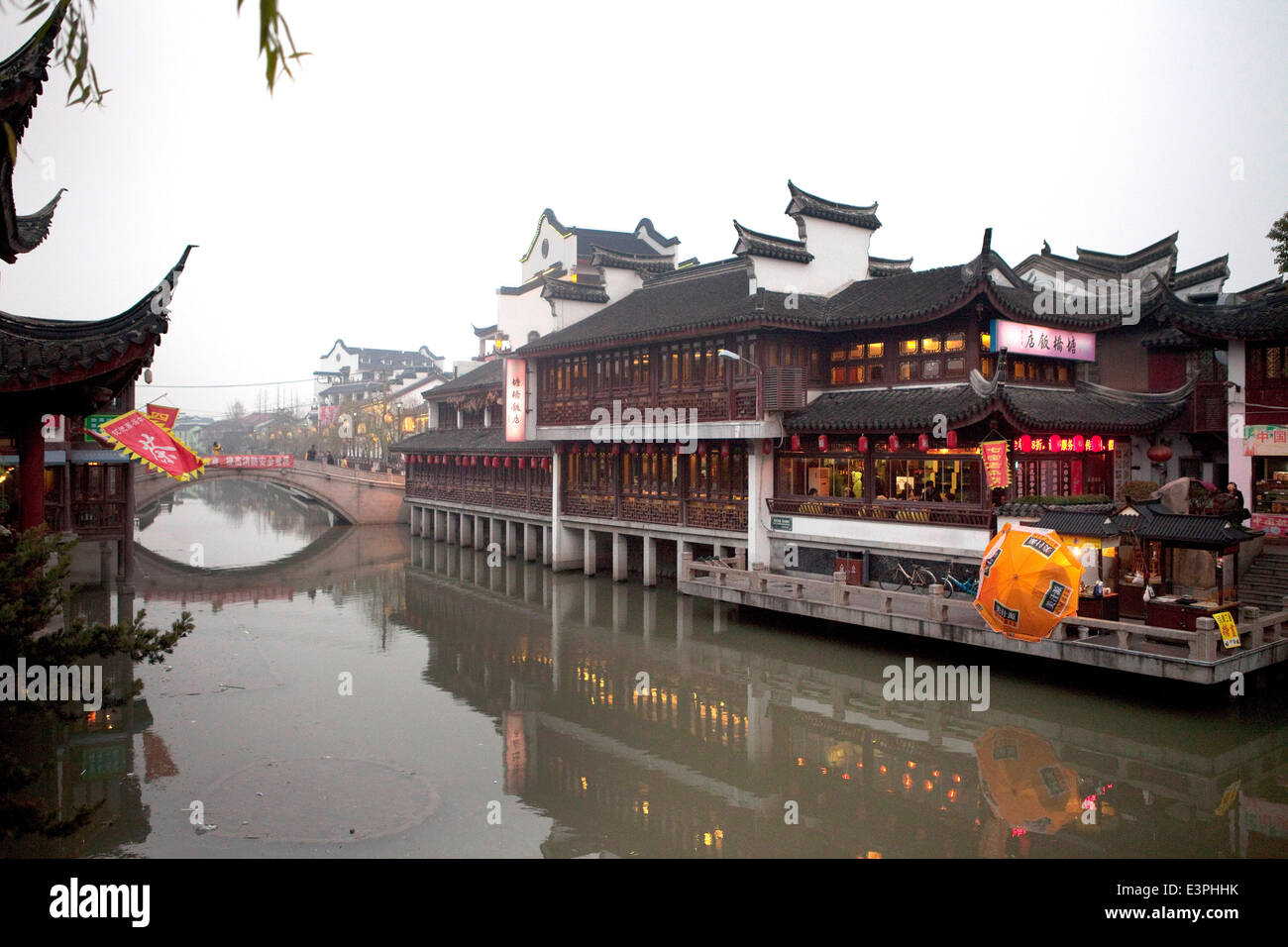 View of the Qibao old town in Minhang District, Shanghai, China, on 18 ...
