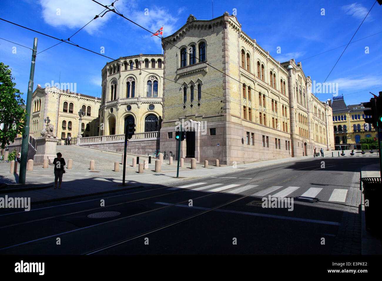 In the Storting, the parliament building in Oslo, the Norwegian ...