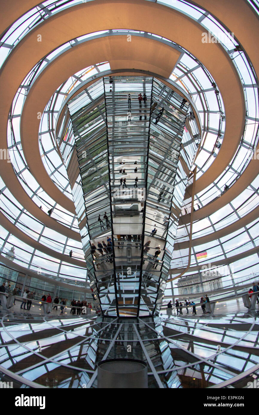 Germany: Inside view of the Reichstag dome Stock Photo - Alamy