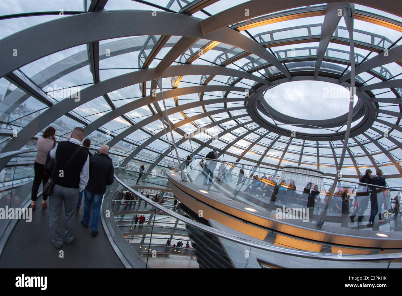 Germany: Inside view of the Reichstag dome Stock Photo - Alamy