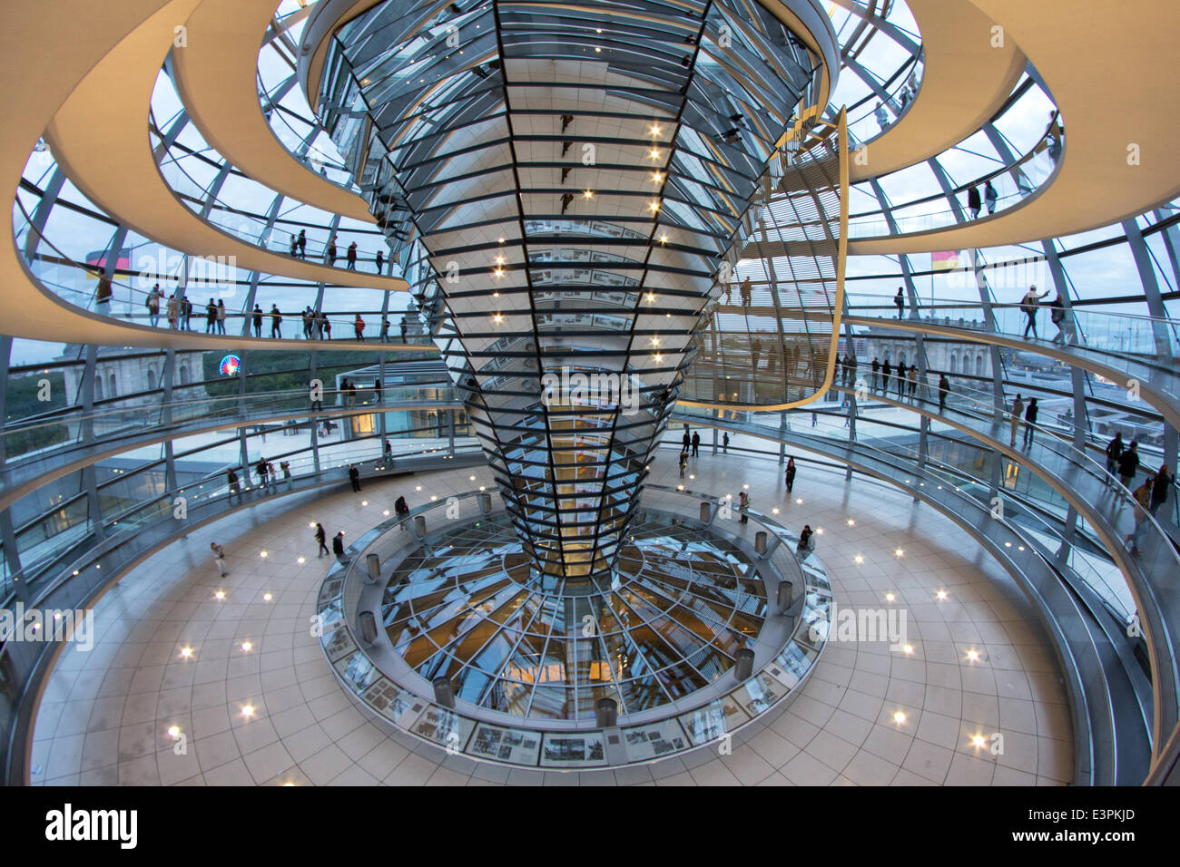 Germany: Inside view of the Reichstag dome Stock Photo - Alamy