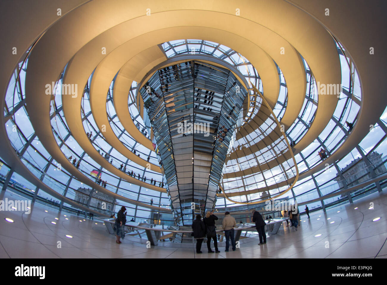 Germany: Inside view of the Reichstag dome Stock Photo - Alamy
