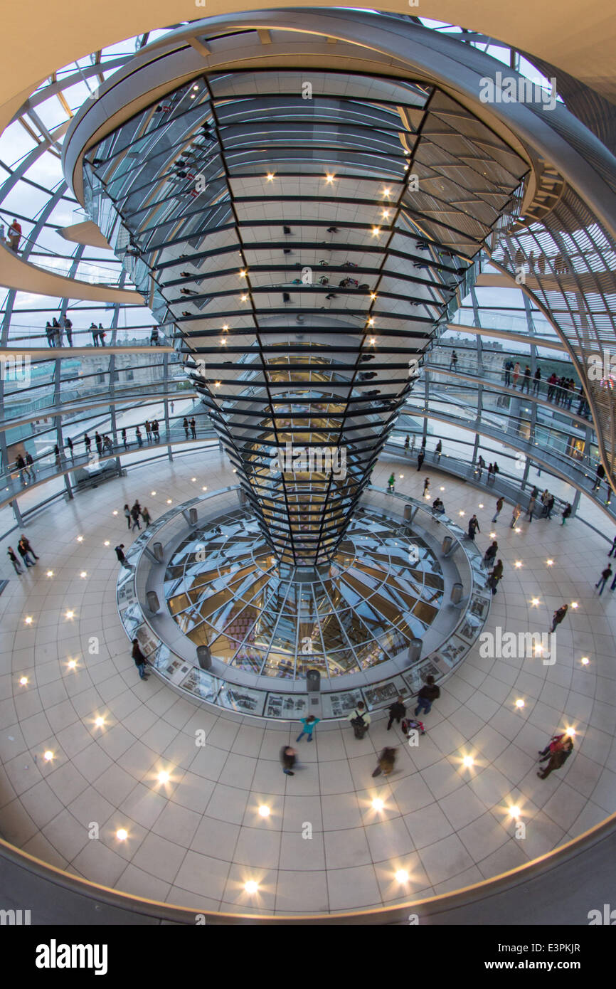 Germany: Inside view of the Reichstag dome Stock Photo - Alamy