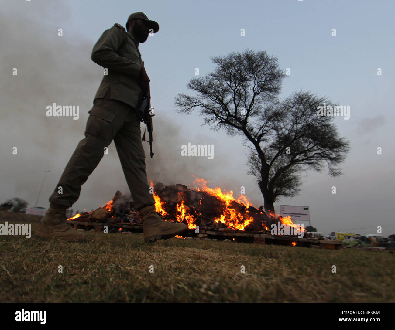 A Pakistani paramilitary soldier of Anti-Narcotics Force (ANF) take ...