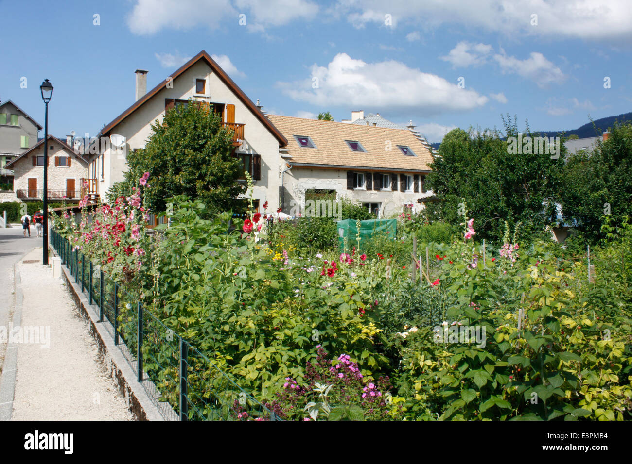 Resort village of Autrans in the National Natural Park of Vercors ...
