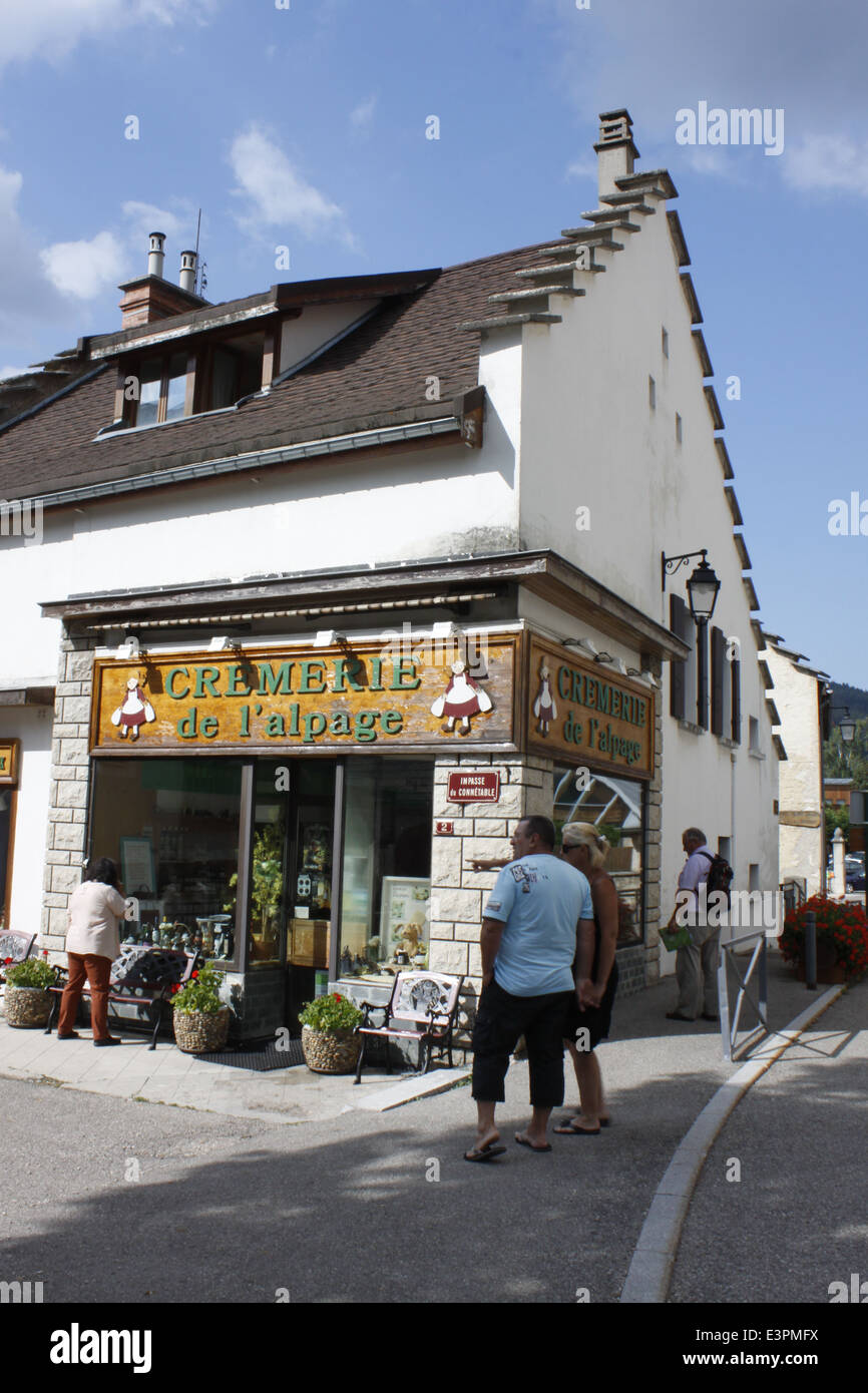 Resort village of Autrans in the National Natural Park of Vercors ...