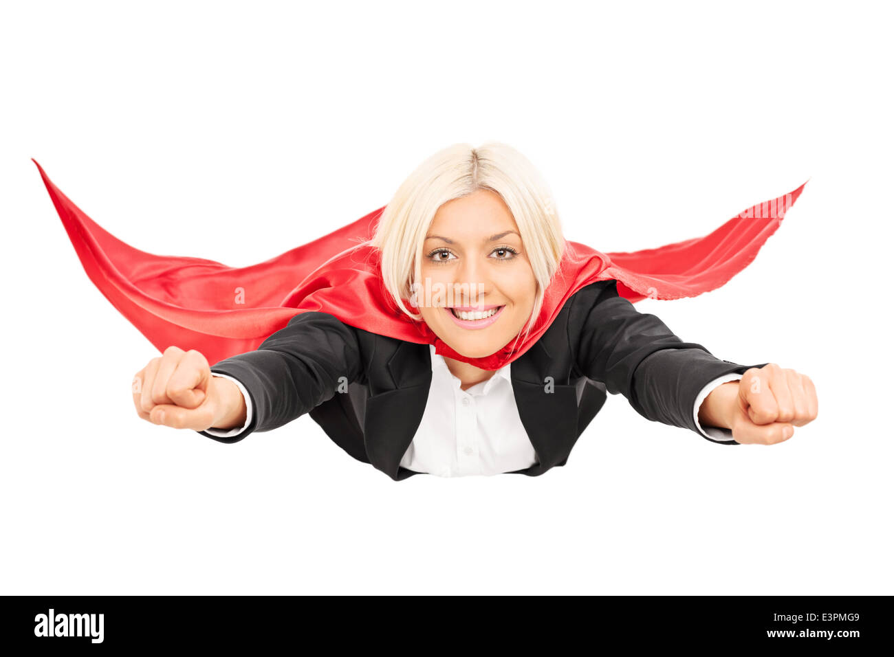 Flying female hi-res stock photography and images - Alamy