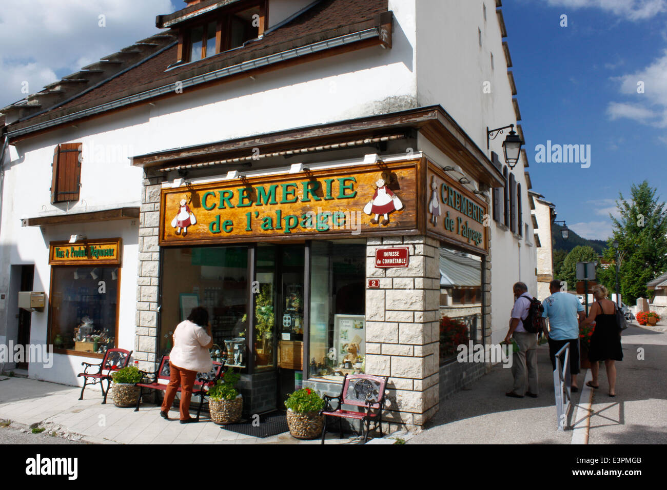 Resort village of Autrans in the National Natural Park of Vercors ...