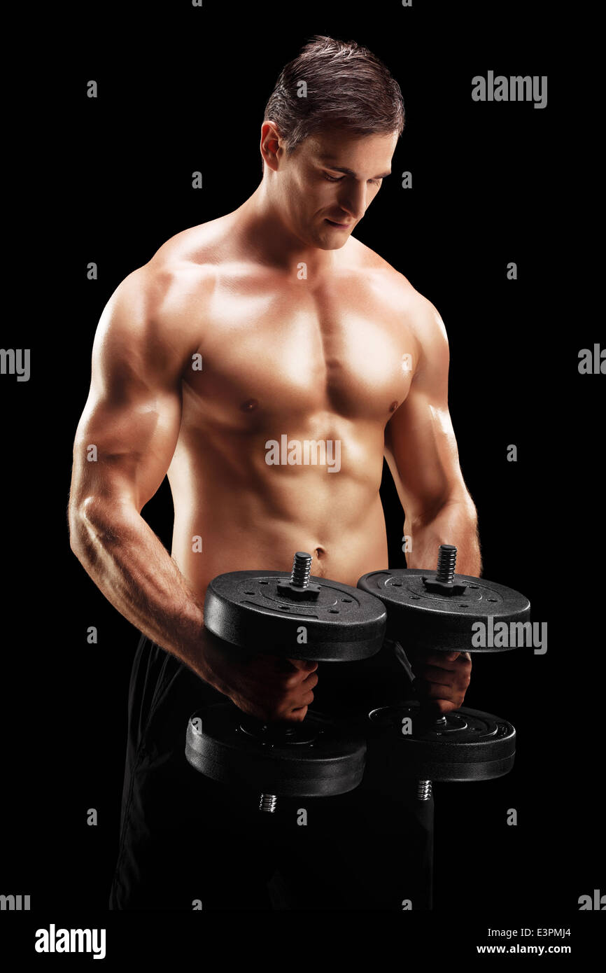 Black man six pack hi-res stock photography and images - Alamy