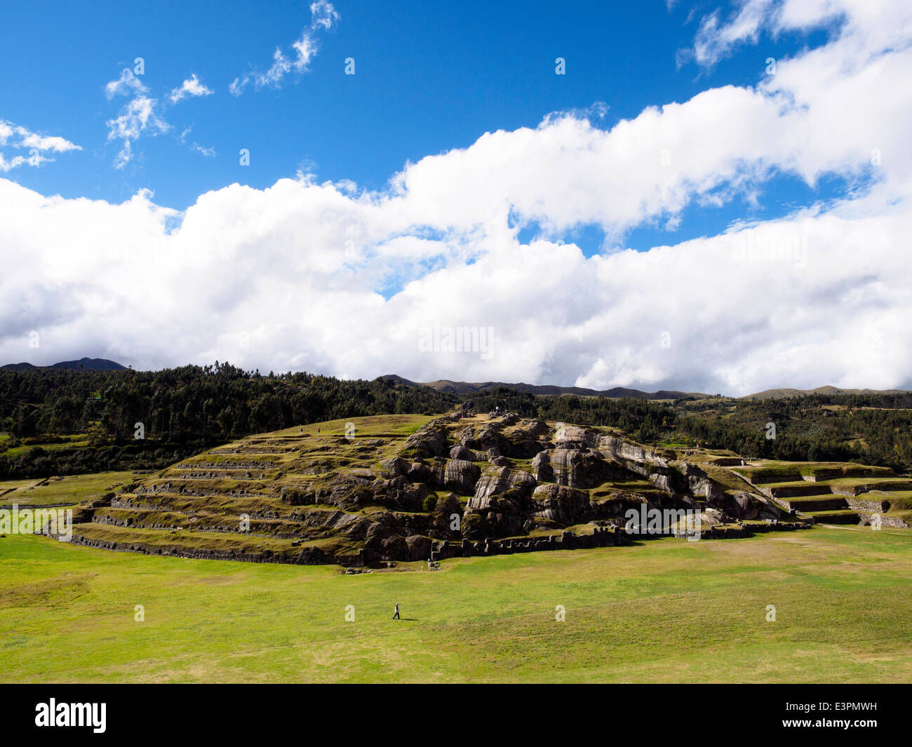 Saksaywaman military Inca complex - Cusco, Peru Stock Photo - Alamy