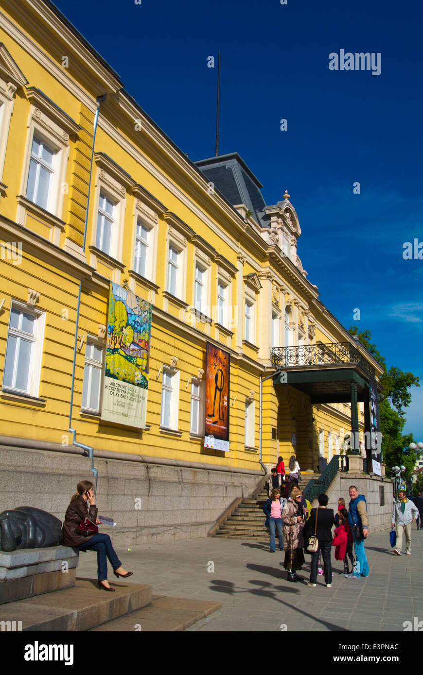 National Art Gallery museum, Ploshad Battenberg square, central Sofia, Bulgaria, Europe Stock ...