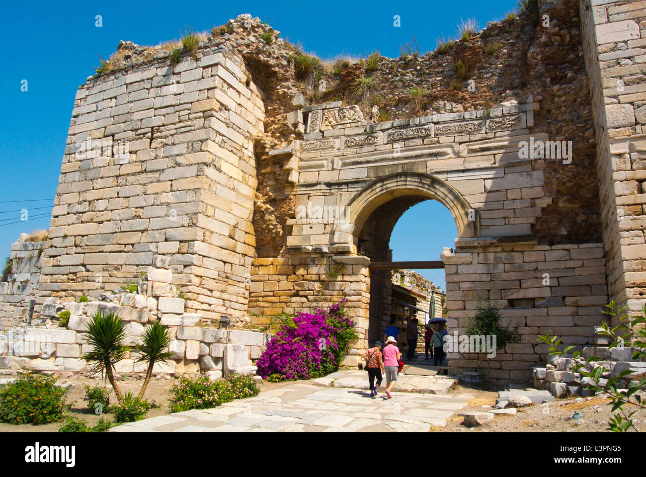 Main gate, Castle and monument of Saint John, Selcuk, Turkey, Asia ...