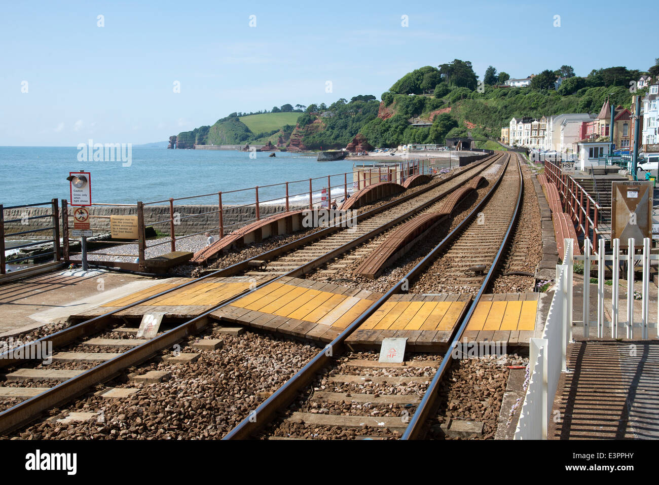 Coastal railway line at Dawlish Devon England UK Stock Photo - Alamy