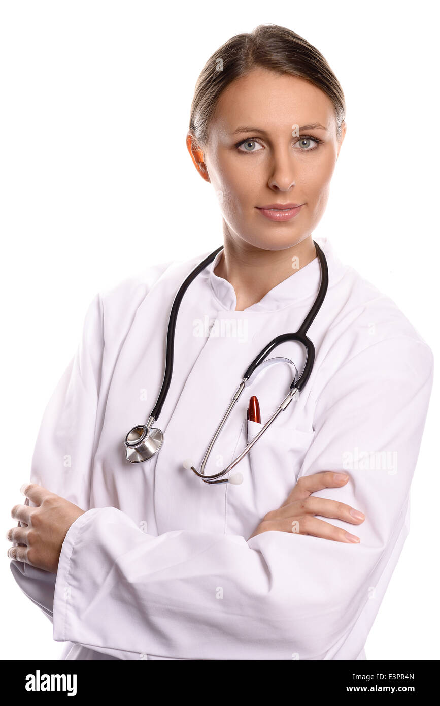 Smiling confident female doctor Stock Photo - Alamy Smiling confident female doctor Stock Photo - Alamy