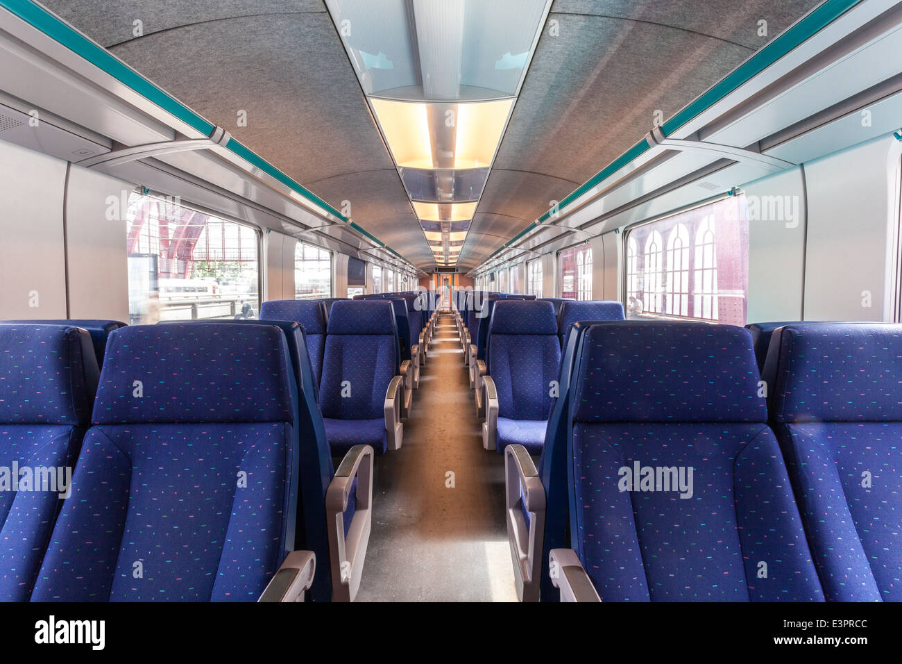 Second class train wagon hi-res stock photography and images - Alamy